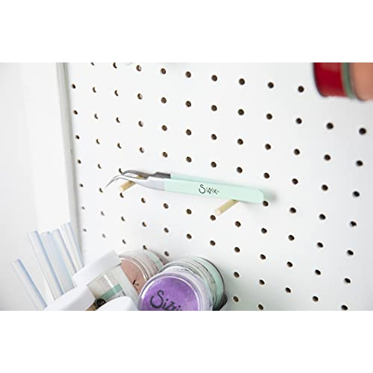 Sizzix Curved Fine Tip Tweezers for Intricate Projects, Scrapbooking, Cardmaking, One Size, Multi Color, Multicolour