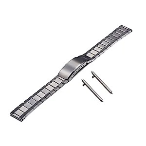 Semdu 20mm 316L Stainless Steel men watch Band Strap Bracelet,20mm Brushed Polished Men Watch Band