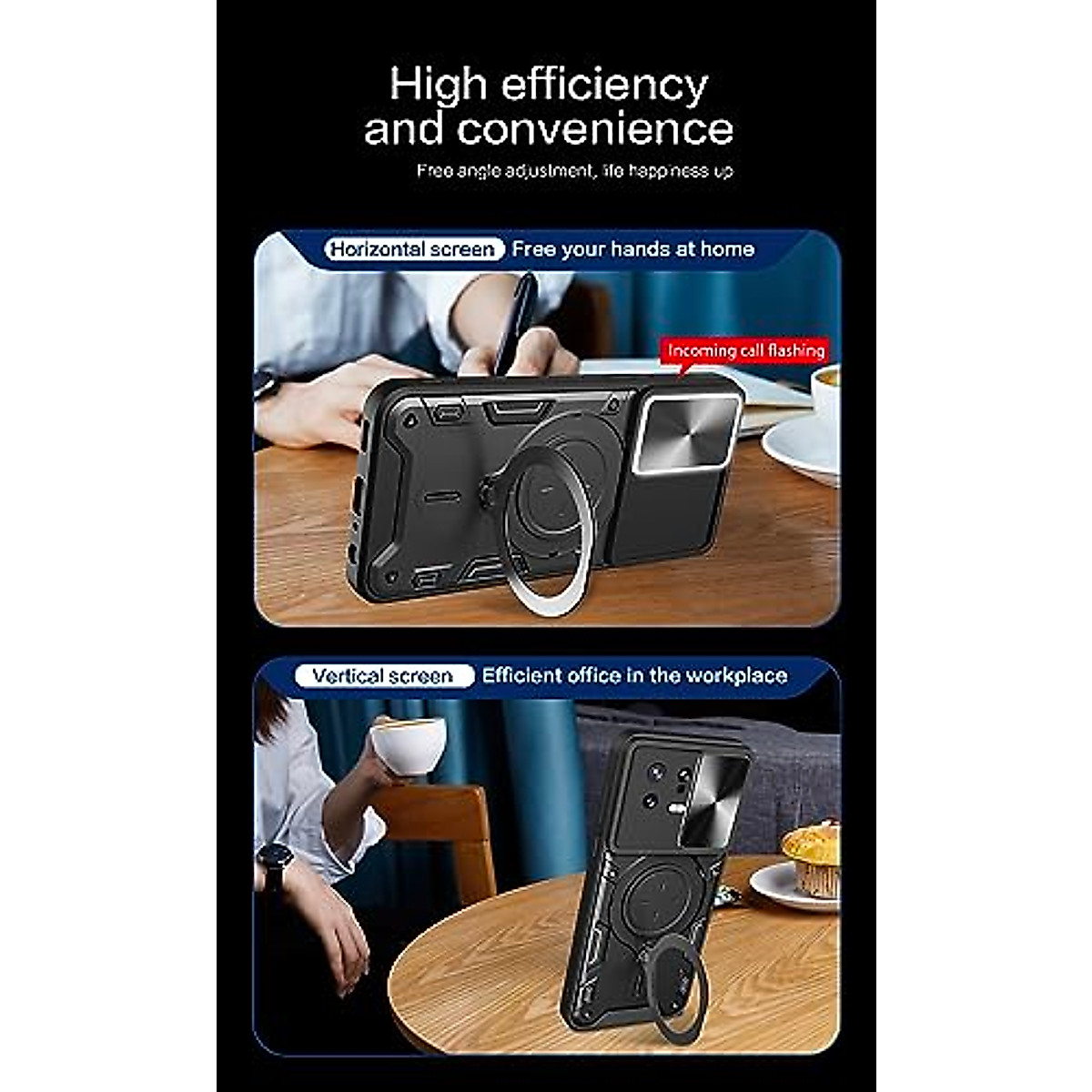 Compatible with Infinix Note 30 Pro Case,Car Mount Magnetic Shell Compatible with Infinix Note 30 Pro X678B Kickstand with Slide Lens Case Cover HEI