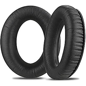 SOULWIT Ear Pads Cushions Replacement, Earpads for Kingston Headphones HyperX Cloud Revolver, Revolver S Gaming Headset (Model Number HX-HSCR-BK/NA & HX-HSCRS-GM/NA) - Black