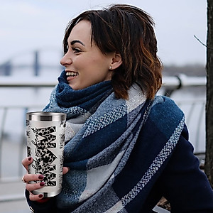 Paayna Best Mom Insulated Vacuum Tumbler with Lid, Mother's Day Birthday Gifts for Mom Women Grandma, Cow Print Stainless Steel Double Wall Cup, 20 oz Travel Detachable Straw Mug