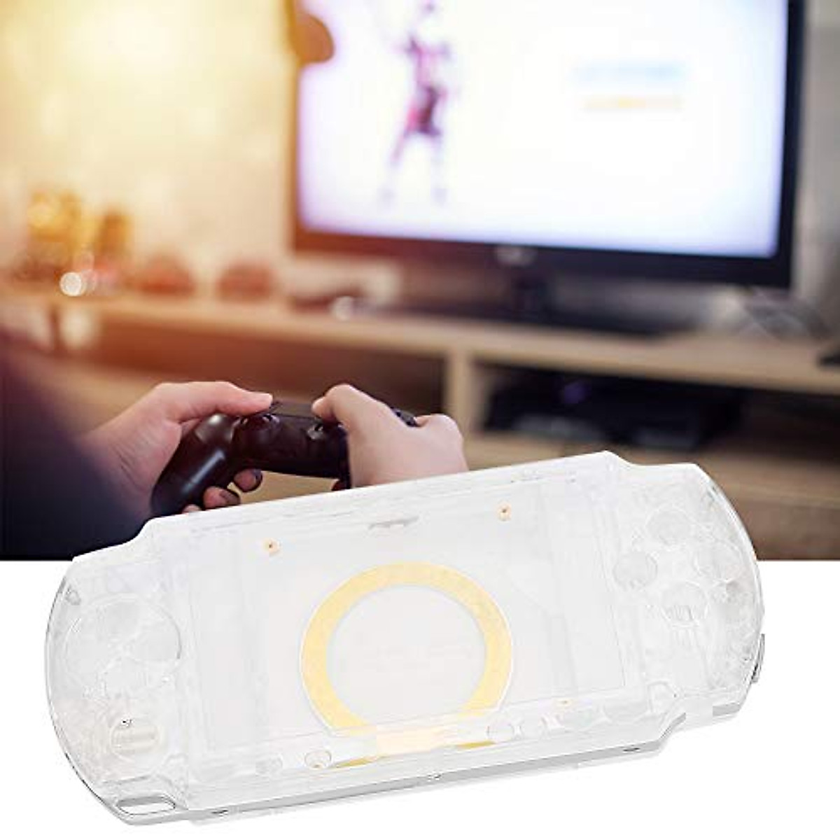 01 02 015 Console Case, Simple and Compact Game Console Replacement Shell with Screwdriver for Game Accessories(Transparent)