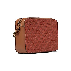 Michael Kors Jet Set Medium Camera Bag Deep Orange Multi One Size