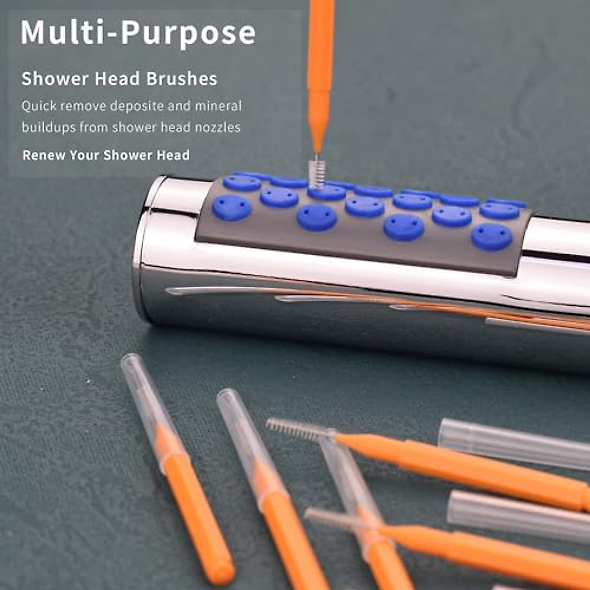 Shower Head Cleaning Brush, Shower Head Cleaning Tools Showrhead Picks Shower Head Cleaning Brush Anti Clogging Cleaning Brush for Small Holes Gaps Nozzles Crevices Jewelry Cleaning