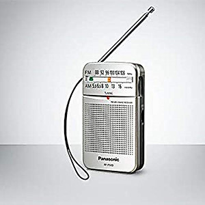 Panasonic RF-P50d Pocket AM/FM Radio Silver RF-P50D