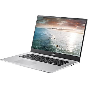ASUS Chromebook Laptop for College Student, 17.3 Inch FHD, Intel Celeron N4500, Chrome OS, 4GB RAM, 64GB eMMC, Wi-Fi 6, Type-C, Intel UHD Graphics, Silver, PCM