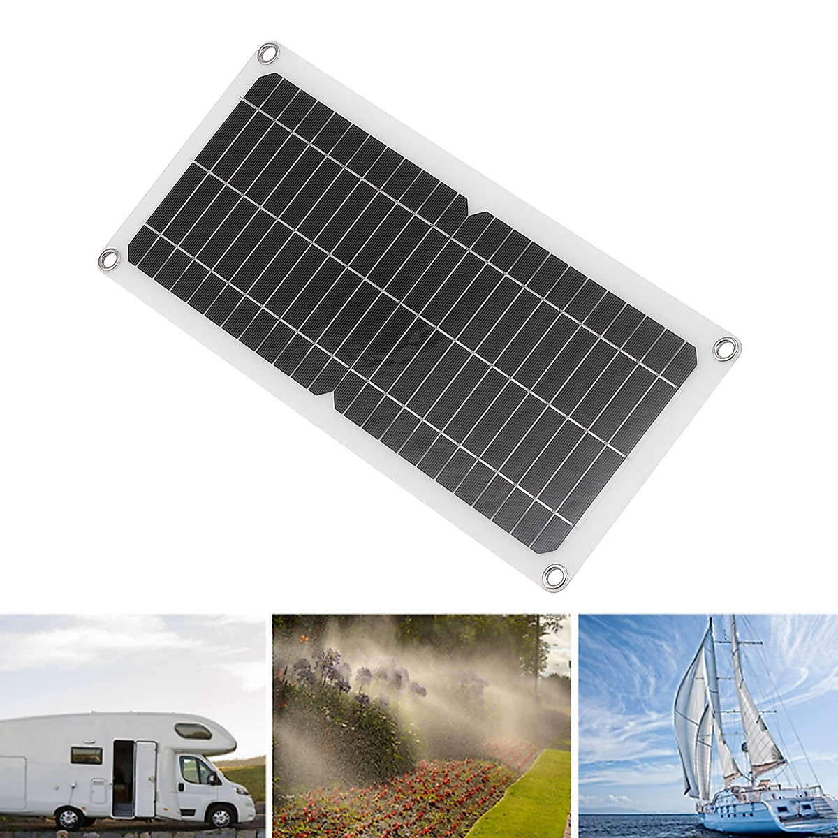 10W 12V USB Output Solar Panel Battery Charger Monocrystalline Silicon Solar Mobile Power Supply - Solar Panel Charger Board for Efficient Solar Cell Charging Kit