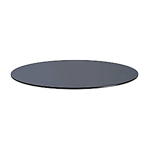 Spancraft Round Grey Tempered Glass 1/2" Thick Table Top (36")