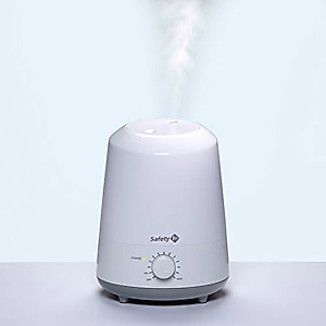 Safety 1st Stay Clean Humidifier, Ultrasonic Mist, One Gallon Easy to Fill Tank, LED Light, and Filter Free