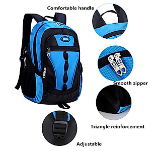 Casual Daypack Book Bags Waterproof School Bag Travel Knapsack Bags for High School Teens Elementary Backpack