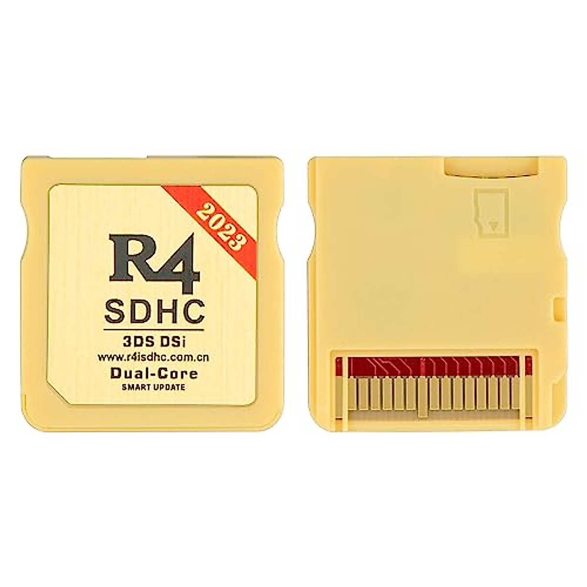 2023 Update Wood Version R4 Card R4 SDHC Adapter with 64GB TF SD Card for DS DSI 2DS 3DS NDS, No timebomb