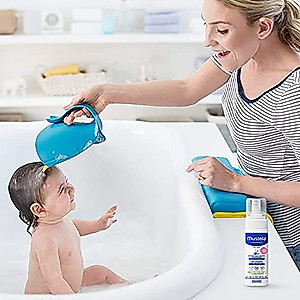 Skip Hop Baby Bath All-in-One Elbow Saver and Kneeler, Moby, Grey