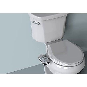 Brondell PureSpa Easy Bidet - Non-Electric Bidet Attachment with Self-Cleaning Nozzles, Adjustable Bidet Spray, and Pressure Controls