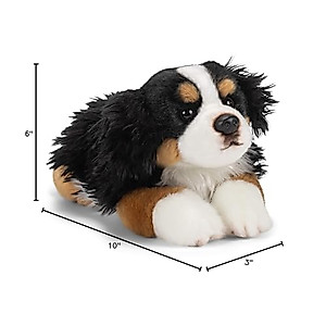 DEMDACO Bernese Mountain Dog Black and Tan 10 inch Children's Soft Plush Stuffed Animal Toy