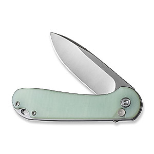 CIVIVI Elementum II Pocket Folding Knife, 2.96" Nitro-V Steel Blade G10 Handle Utility Knife with Deep Carry Pocket Clip for Camping Hiking Hunting C18062P-2