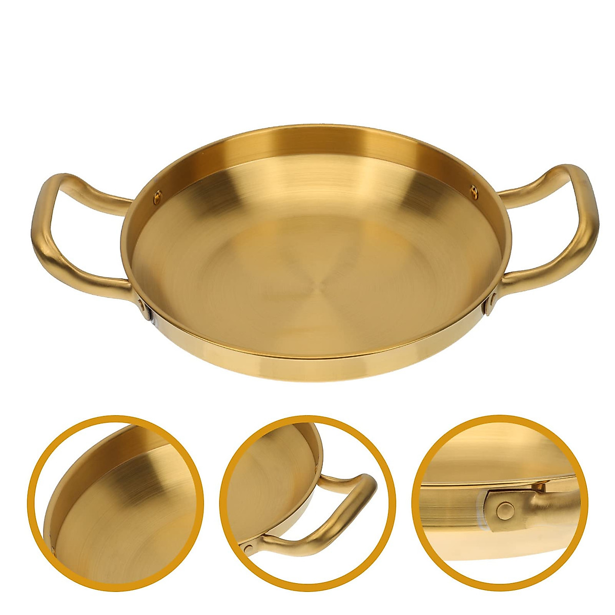 Korea Noodle Ramen Pot Stockpot: Stainless Steel Pasta Pots Stir Fry Pan Omelet Paella Pans Ramen Soup Pot