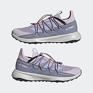 adidas Women's Terrex Voyager 21 Sneaker, Silver Dawn/Blue Dawn/Solar Gold, 10.5