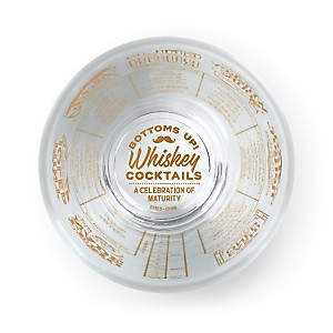 Fred GOOD MEASURE Cocktail Recipe Glass, Whiskey