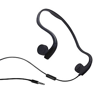 Conduction Headphone Bone Conduction Headphones, Outdoor Sport Headset Waterproof Sweatproof Wired Earphone, Noise Reduction with Mic, for Running, Sports, Fitnes (Color : B)