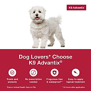 K9 Advantix Flea, Tick & Mosquito Prevention for Dogs 4-10 lbs. | Flea Drops for Small Dogs | Apply Monthly | 2 Treatments