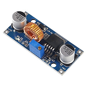 Diitao 5PCS DC-DC 5A 4-38V Input to 1.25-36V Output Adjustable Step-Down Regulator Module 12V/24V/36V to 3.3V/5V/12V/24V 75W Large Power Voltage Regulator Buck Converter