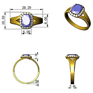 Customized Sterling Silver Women High School and College Class Ring – Style Collection – MEMENTOS JEWELRY (Sterling Silver Rose Gold Plated)