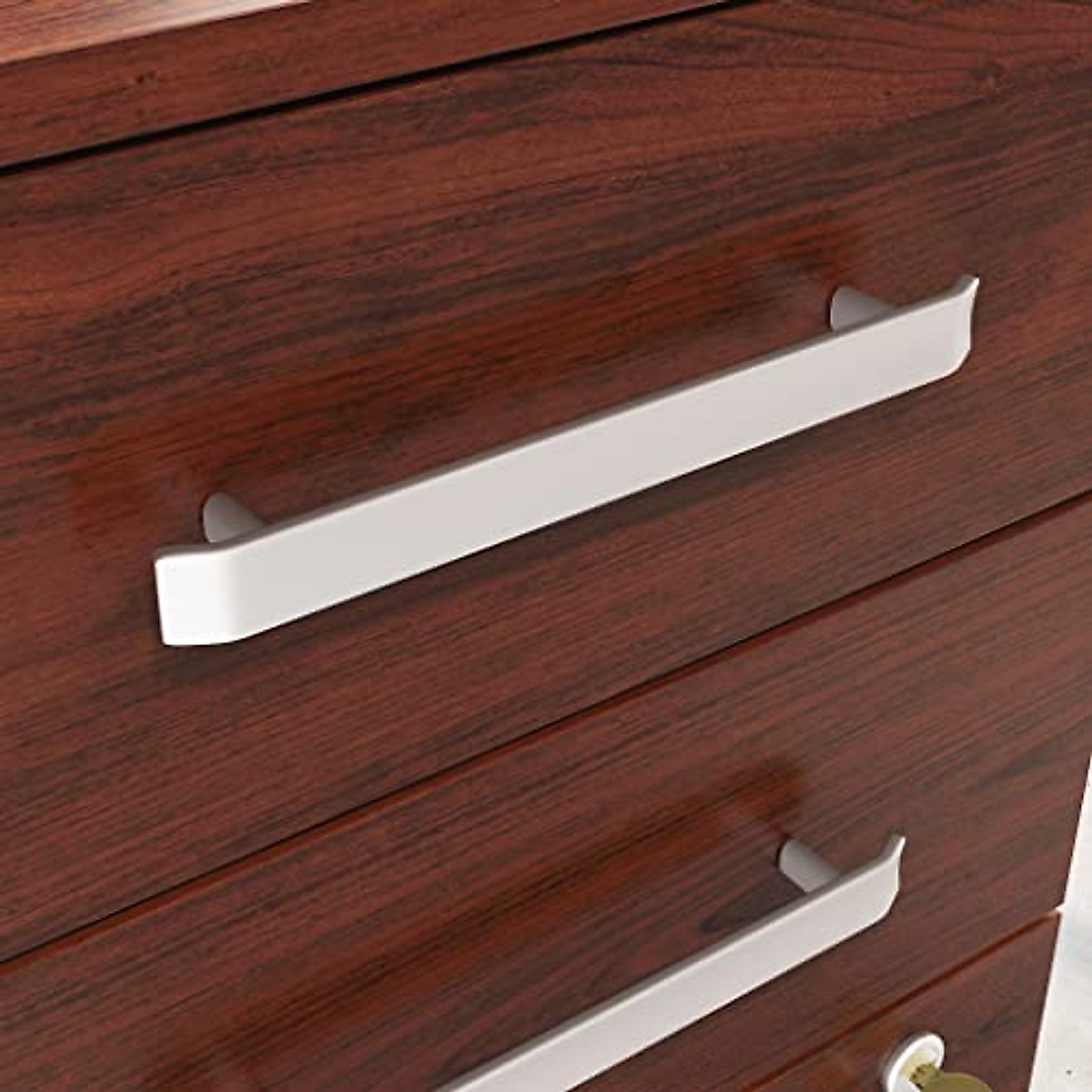 OfficeWorks by Sauder Affirm 72 X 30 Shel 2&3drwr Peds Ste, L: 71.10" x W: 29.53" x H: 29.29", Classic Cherry Finish