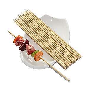 Gere Thick Candy Apple Sticks,120 Pack, 7 Inch 5mm,Caramel Apple Sticks, Bamboo Skewers for Corn Dog, Corn Cob, Kabob, Lollipop, Grill, Semi Point Food Caramel 120 pcs