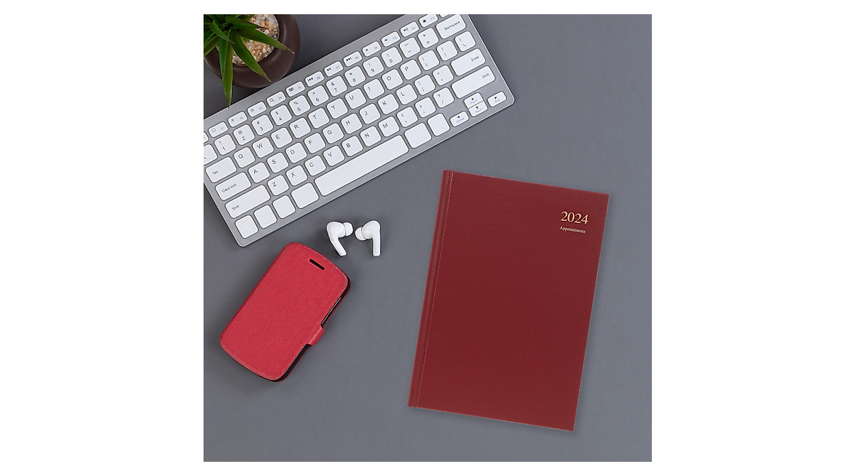 Collins Essential 2024 Daily Planner with Appointments - A5 Blue