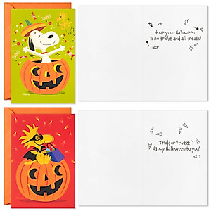 Hallmark Peanuts Halloween Card Assortment (24 Cards with Envelopes)