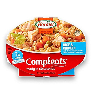 HORMEL COMPLEATS Rice & Chicken Microwave Tray, 7.5 Ounces (Pack of 7)