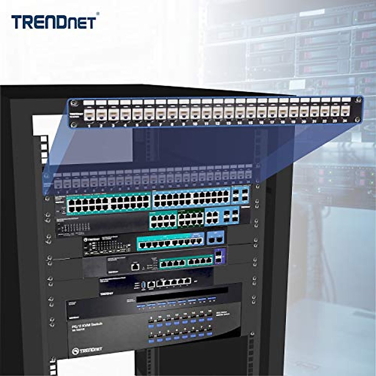 TRENDnet Cat6 Keystone Jack, 25-Pack Bundle, 90° Angle Termination, Compatible with Cat5, Cat5e, Cat6 Cabling, Color-Coded Labeling, Gold-Plated Contacts, Tool-Less Design, White, TC-K25C6