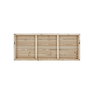 Madison Park Perched Birds Wall Art Living Room Décor - Hand Painted Wood Plank, Home Accent Farmhouse Bathroom Decoration White/Grey,30"W x 12"H x 1.5"D