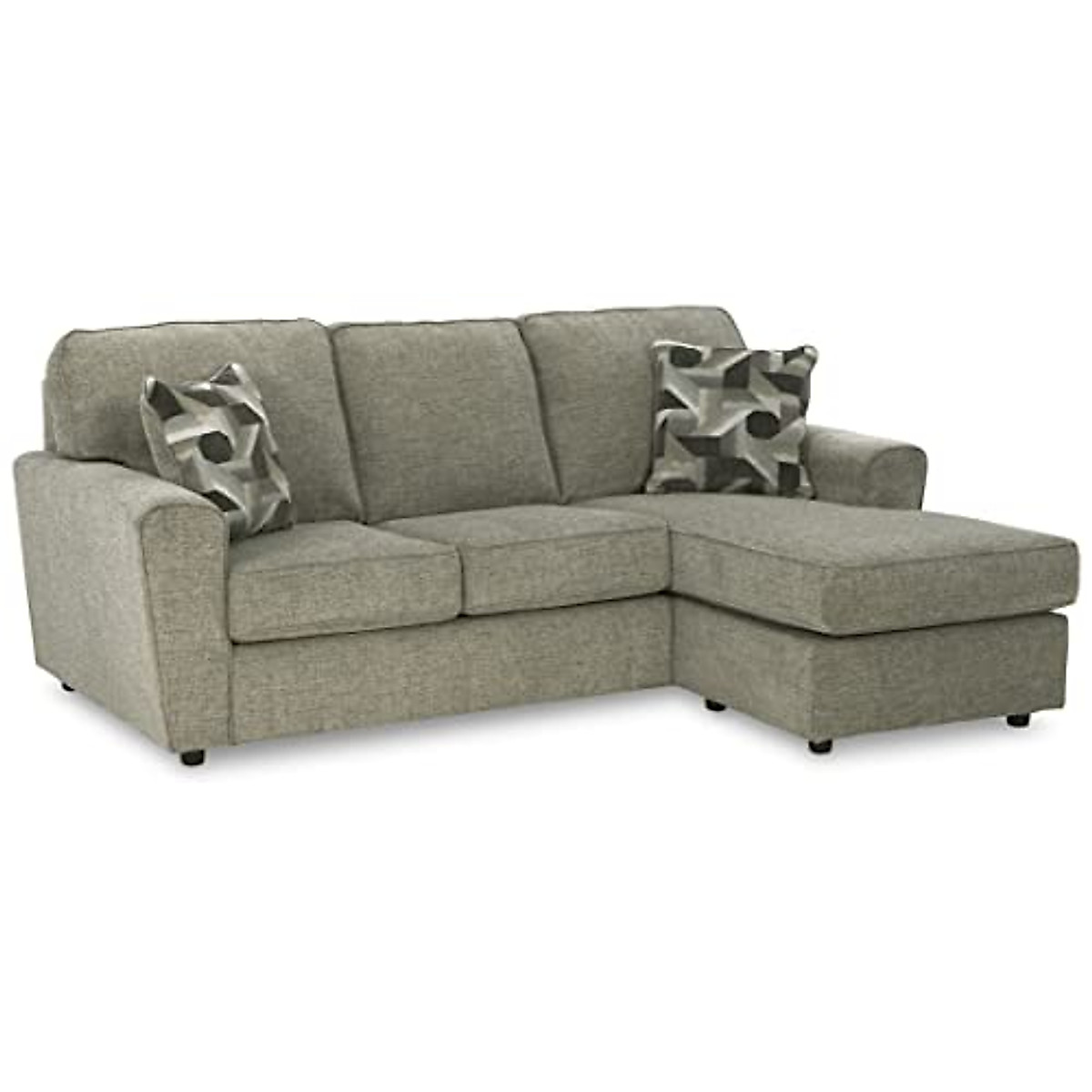 Signature Design by Ashley Cascilla Casual Sofa Chaise, Light Gray