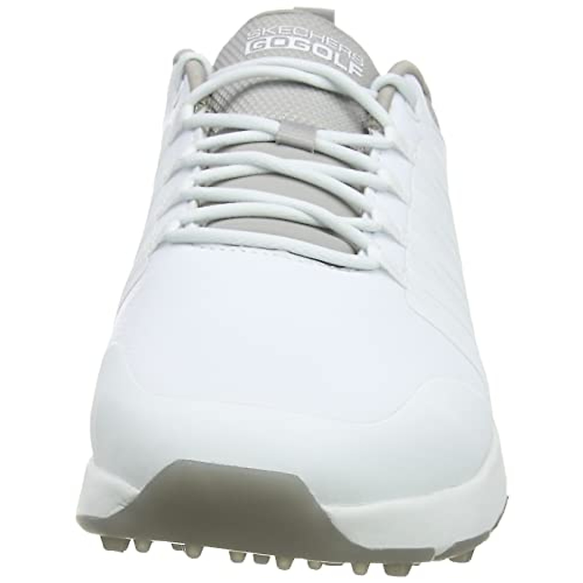 Skechers mens Elite 4 Waterproof Golf Shoe, White/Gray Victory, 10 Wide US