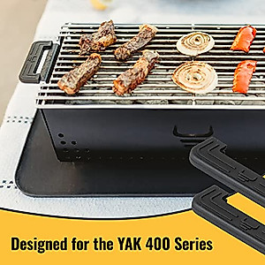 Genuine Yak Grills Silicone Handles Designed for The Yak 400 Series Grill | Helps with Comfortable and Secure Grip When Moving The Yak Charcoal Grill | Set of 2