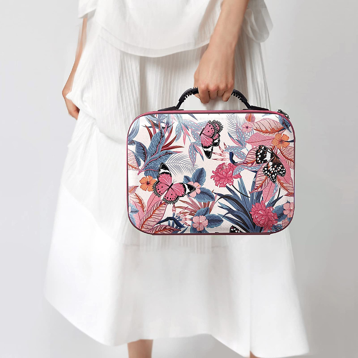 ARTDOT 120 Slots Storage Container for Diamond Art Kits for Adults,Portable Bead Storage Boxes for Diamond Painting Accessories and Tools(Pink)