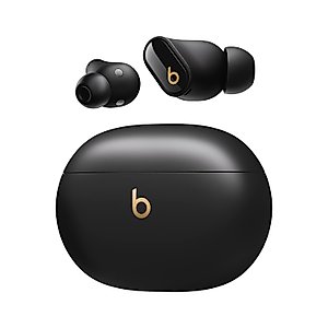 Beats Studio Buds + True Wireless Noise Cancelling Earbuds - Black/Gold (Renewed Premium)