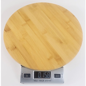 (Set of 12) 12" Round Bulk Plain Bamboo Cheese, Cutting Board | For Customized, Personalized Engraving Purpose | Wholesale Premium Bamboo Board