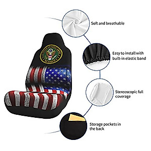 OSUKI Army Retired Car Seat Covers, Universal Fit for Auto Truck Van SUV, Easy Install