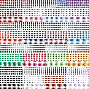 2752 Pcs Self Adhesive Rhinestones for Makeup 16 Sheets 16 Colors Eye Nail Gems Face Jewels Stick on, DIY Craft Nail Art Makeup hair Rave Festival Accessories Costume for Women