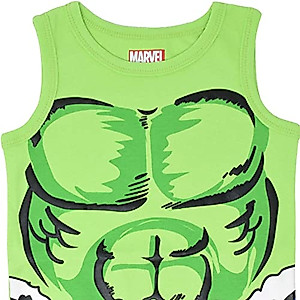 Marvel Avengers Captain America Iron Man Hulk Spider-Man Infant Baby Boys 5 Pack Bodysuits Multicolor 3-6 Months