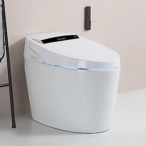 Smart Toilets with Heated Bidet Seat, Portable toilet with bidet built, Bidet toilet with Dryer and Warm Water