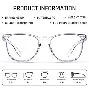 Stylish Safety Glasses, Clear Anti-Fog Anti-Scratch Protective Glasses For Men And Women (Clear)