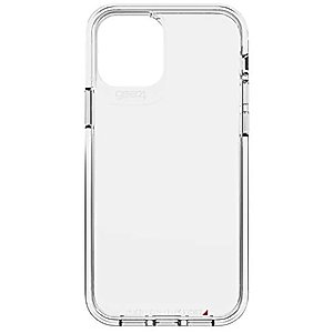ZAGG Gear4 Crystal Palace Clear Case with Advanced Impact Protection [ Approved by D3O ], Slim, Tough Design for iPhone 12 Pro, iPhone 12 – Clear