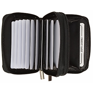 MARSHAL Genuine Lambskin Leather Accordion Wallet