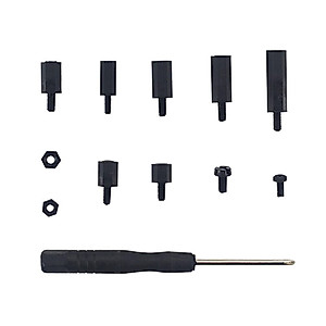 TECKEEN Wear-Resistant M3 M2.5 Screws Screw Hex Bolt Nut for Raspberry Pi 4 Model B 4/3B+