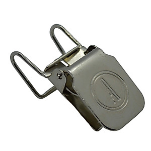 ANDUSTRIAL - Small Strong and Durable Nickle Plated Steel Clips/Clamps for Displaying Rug, Tapestry, Hides, Quilts, Mats, Towels, Linen On Wall - Wire Backed Alligator Clips - Silver, 10 Clips