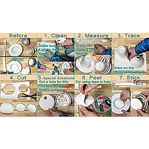 LightDims White Dims Self Adhesive Dimming/Softening Sheets for Harsh LED Lights Medium Size (2 Sheets) Neutral Color & a Free Mystery Gift Sheet (3 Sheets Total). Packaging May Vary