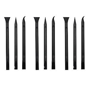 JianLing 3 Sets Black Small Plastic Multi Purpose Scraper Tool Wide Scraper Narrow Scraper Sharp Scraper No Scratch Cleaning Tool Remove Label Stickers Grease Paint Candle Wax Dirt
